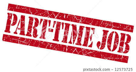 Part-Time Job grunge red stamp-插圖素材 [12573725] - PIXTA圖庫