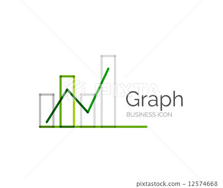 Line minimal design logo graph - Stock Illustration [12574668] - PIXTA