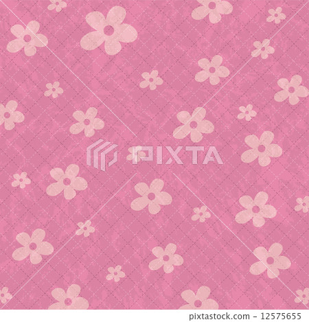seamless pattern background with flowers-插圖素材 [12575655] - PIXTA圖庫
