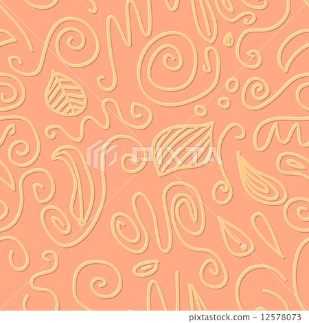 Circles and swirls seamless pattern - Stock Illustration [12578073] - PIXTA