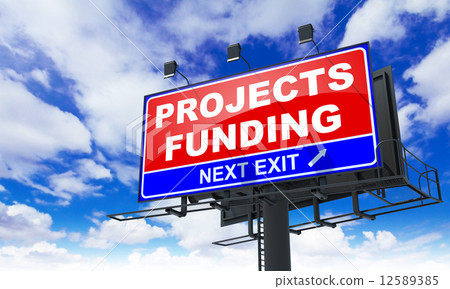 Projects Funding on Red Billboard. - Stock Illustration [12589385] - PIXTA