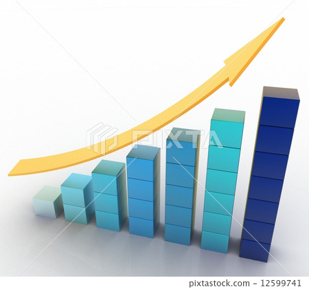 Chart of height with a arrow - Stock Illustration [12599741] - PIXTA