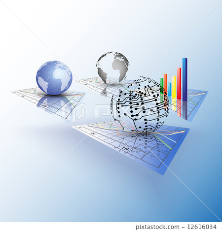 Set of Progressive charts. Abstract vector... - Stock Illustration ...