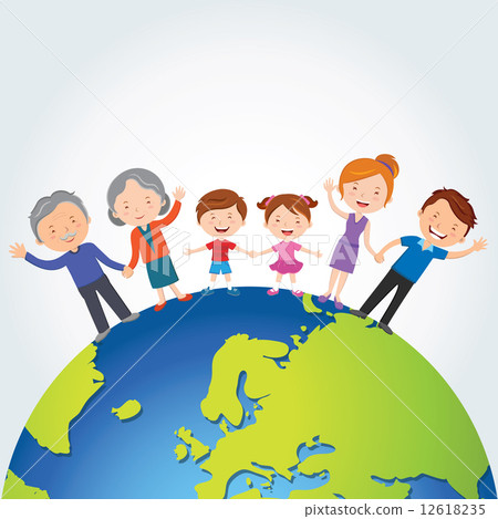 Global family - Stock Illustration [12618235] - PIXTA