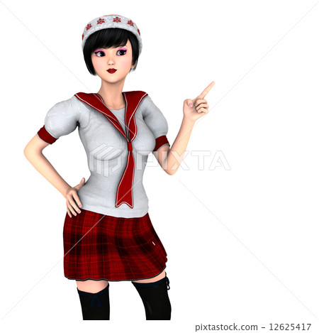 Santa Claus hat woman - Stock Illustration [12625417] - PIXTA