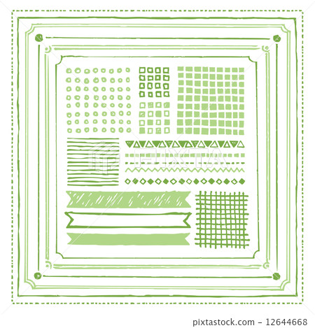 Handwritten wind frame & lined background - Stock Illustration ...