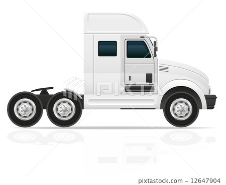 big truck tractor for transportation cargo... - Stock Illustration ...