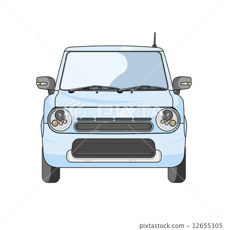 Front illustration of a car - Stock Illustration [12655305] - PIXTA