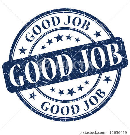 Good Job Blue Stamp - Stock Illustration [12656439] - PIXTA