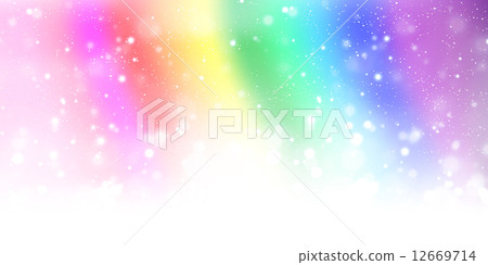 Snow rainbow background - Stock Illustration [12669714] - PIXTA