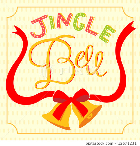jinger bell lettering card - Stock Illustration [12671231] - PIXTA