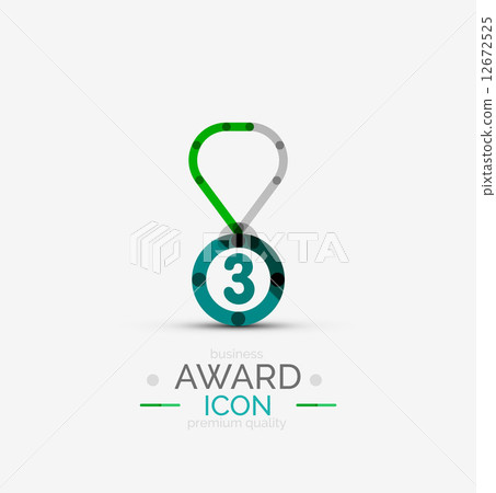 Award icon, logo.-插圖素材 [12672525] - PIXTA圖庫