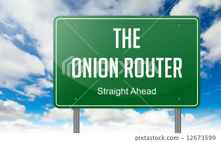 The Onion Router on Highway Signpost. - Stock Illustration [12673599 ...