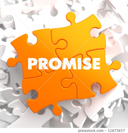 Promise on Yellow Puzzle. - Stock Illustration [12673657] - PIXTA