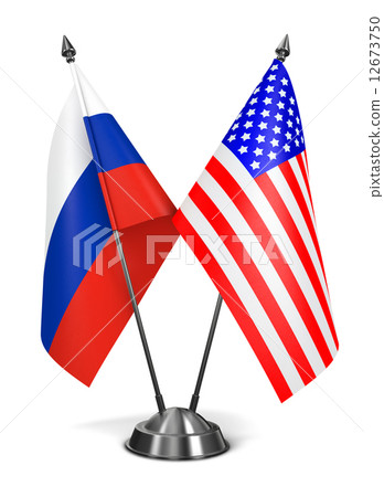Russia and USA - Miniature Flags. -插圖素材 [12673750] - PIXTA圖庫