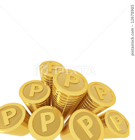 Gold medal point currency - Stock Illustration [12678985] - PIXTA