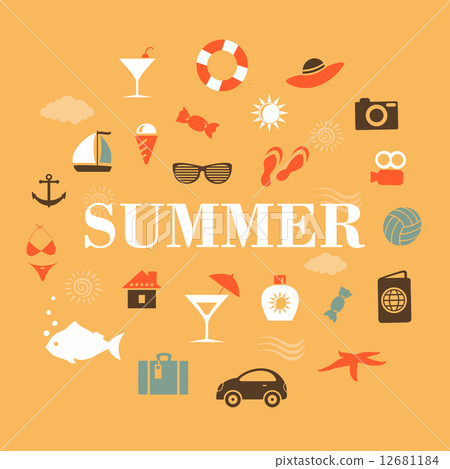 summer holiday - Stock Illustration [12681184] - PIXTA