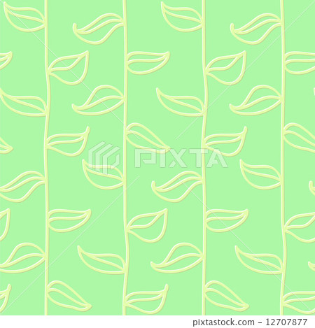 Leaves seamless pattern in vintage style - Stock Illustration [12707877 ...