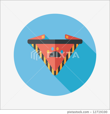 Pet dog chains flat icon with long shadow,eps10 - Stock Illustration ...