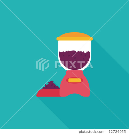 Pet dog food flat icon with long shadow,eps10 - Stock Illustration ...