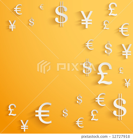 Business background with money Currency symbols - Stock Illustration ...