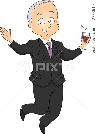 Retirement Jump - Stock Illustration [12728619] - PIXTA