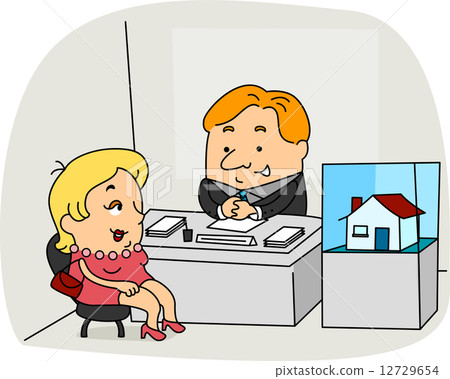 Real Estate Agent - Stock Illustration [12729654] - PIXTA