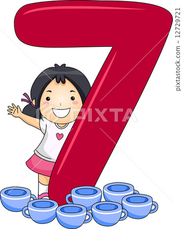 Number Kid 7 - Stock Illustration [12729721] - PIXTA