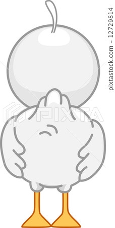 Duck Back View - Stock Illustration [12729814] - PIXTA