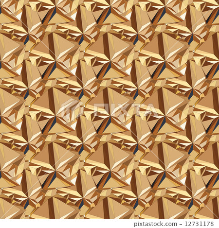 Gold seamless polygonal pattern. - Stock Illustration [12731178] - PIXTA