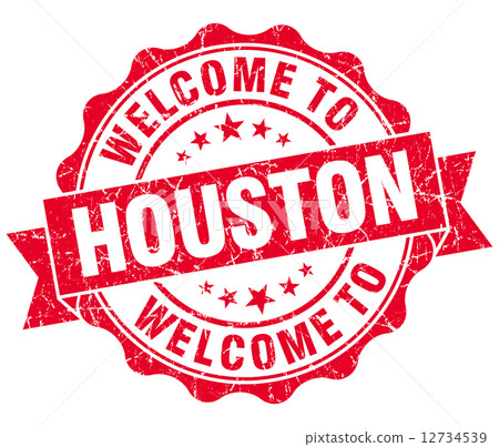 welcome to Houston red vintage isolated seal - Stock Illustration ...