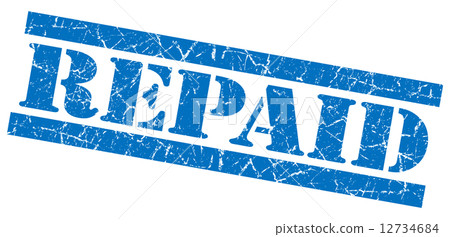 Repaid blue grunge stamp - Stock Illustration [12734684] - PIXTA