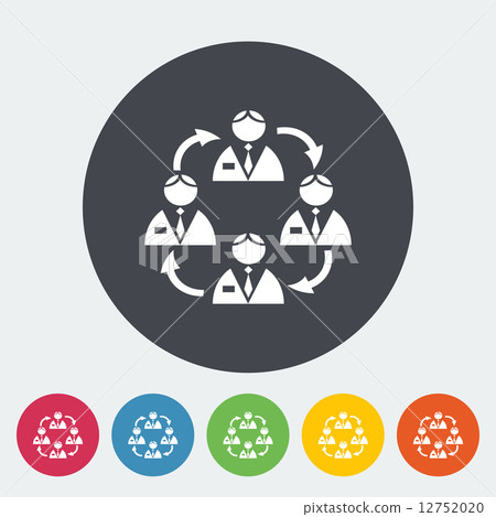 Network flat icon. - Stock Illustration [12752020] - PIXTA