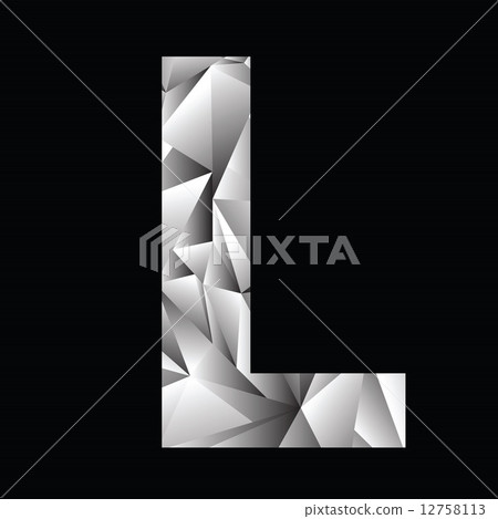 crystal letter L - Stock Illustration [12758113] - PIXTA