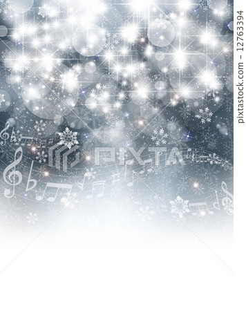 Musical note snow background - Stock Illustration [12763394] - PIXTA