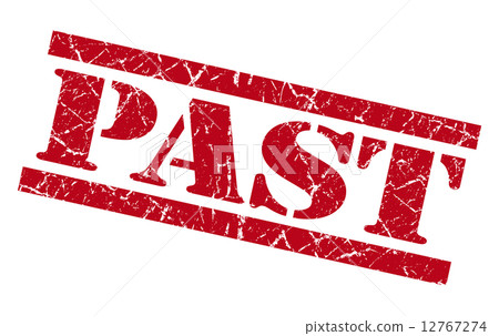 past red grunge stamp isolated on white - Stock Illustration [12767274 ...