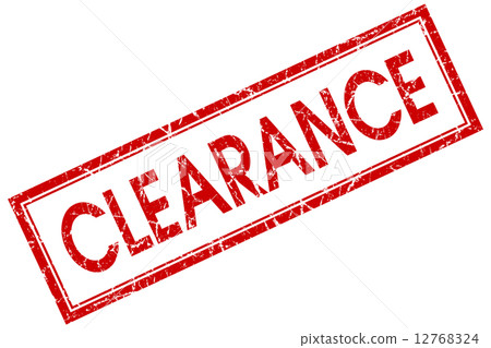 Clearance red square grungy stamp isolated on...-插圖素材 [12768324] - PIXTA圖庫