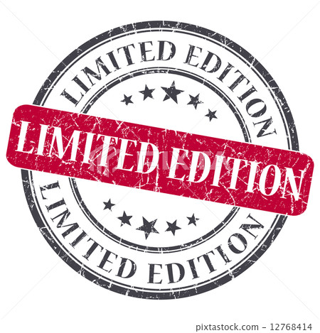 limited edition red round grungy stamp isolated... - Stock Illustration ...