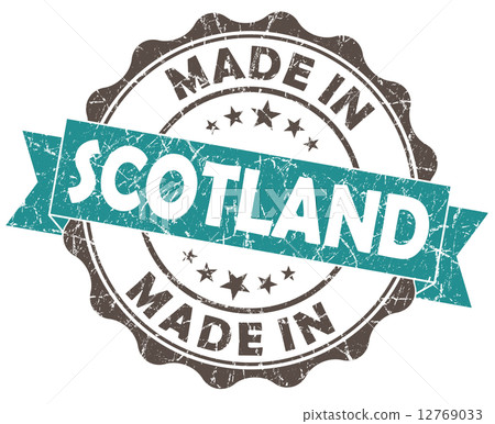 made in SCOTLAND blue grunge seal - Stock Illustration [12769033] - PIXTA