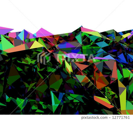 Colorful triangle background - Stock Illustration [12771761] - PIXTA
