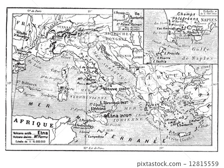 Italian Volcanoes Map