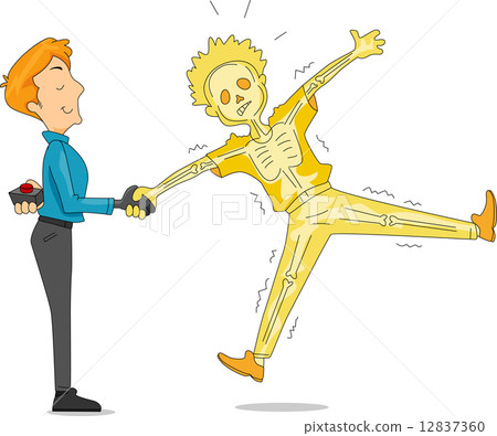 Electric Handshake - Stock Illustration [12837360] - PIXTA