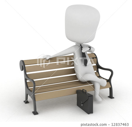 Waiting Man - Stock Illustration [12837463] - PIXTA