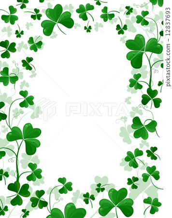 Shamrock Background - Stock Illustration [12837693] - PIXTA