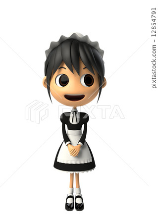 A smiley maid - Stock Illustration [12854791] - PIXTA