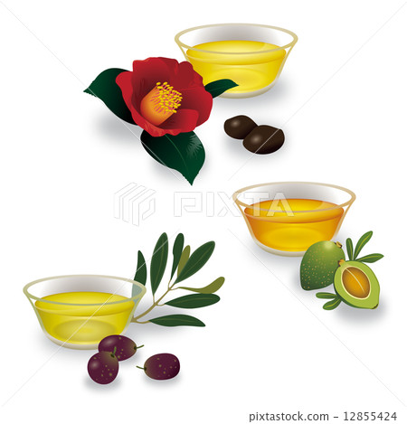 Three types of oil - Stock Illustration [12855424] - PIXTA