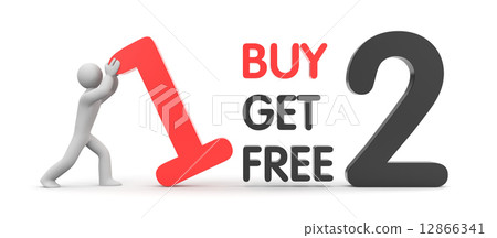 Buy one get two free - Stock Illustration [12866341] - PIXTA