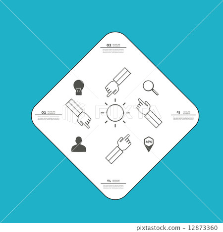 Set of symbols showing the movement process - Stock Illustration ...