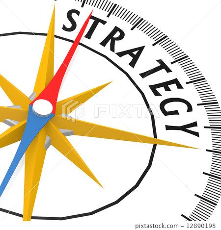 Compass with strategy word - Stock Illustration [12890198] - PIXTA