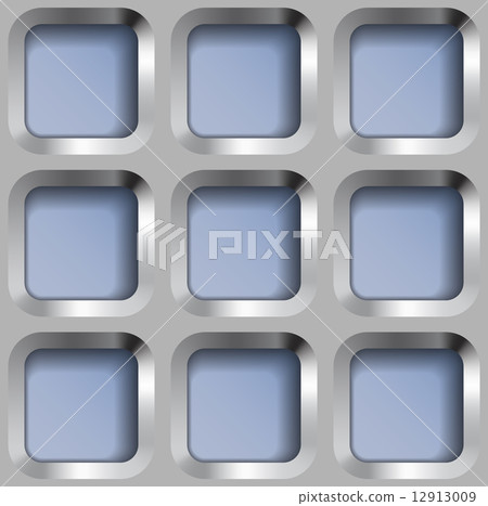 Square Metal Lattice, Vector Seamless Pattern. - Stock Illustration ...